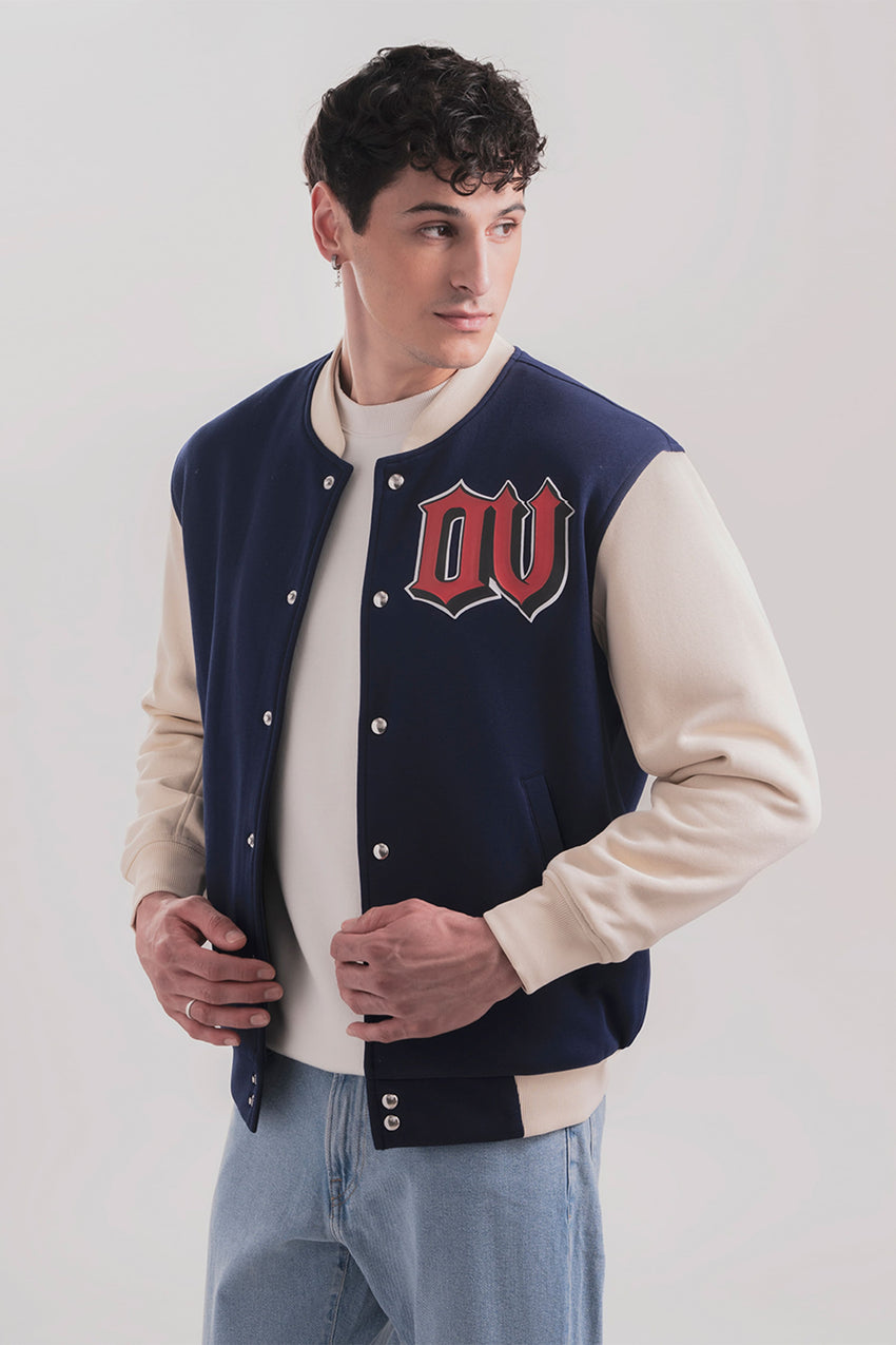 Conqueror Navy Beige Jacket – Overlays