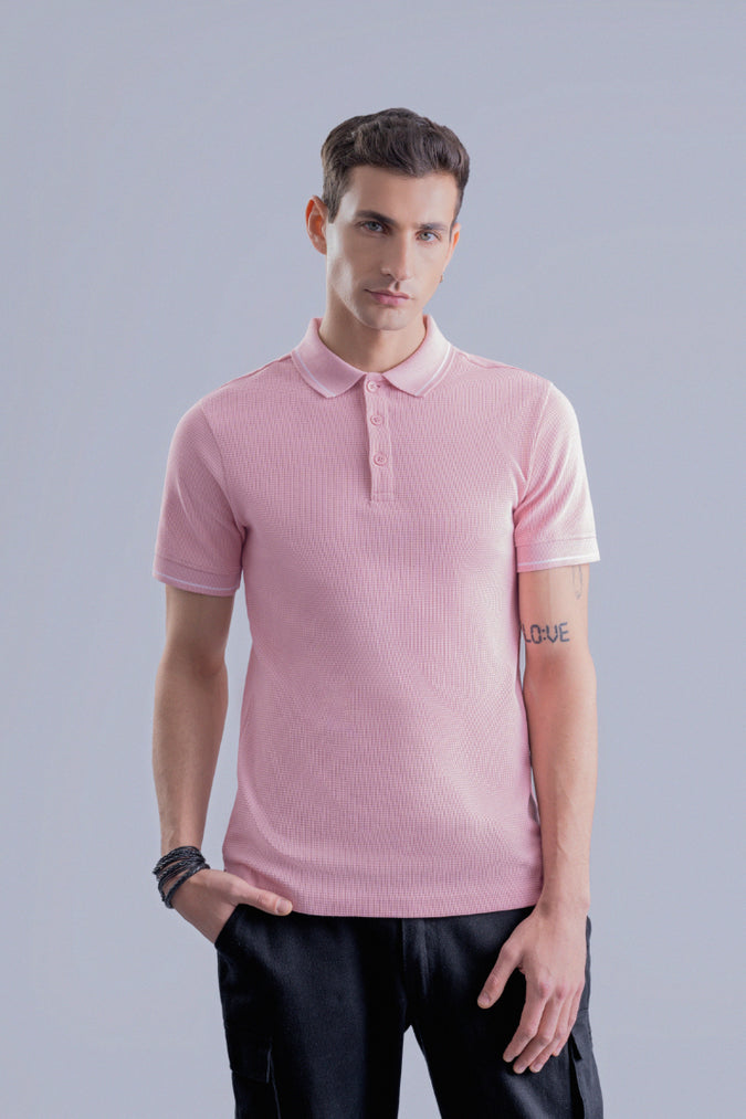 Off-Grid Polo Tshirt - Blush – Overlays